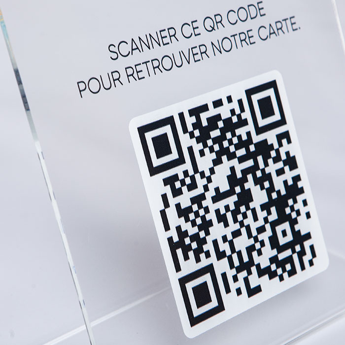 Presentoir QR / l’Origami L